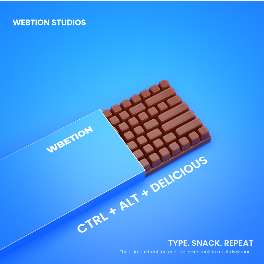 Chocolate keyboard infographic | Mockup scenes | BlenderKit