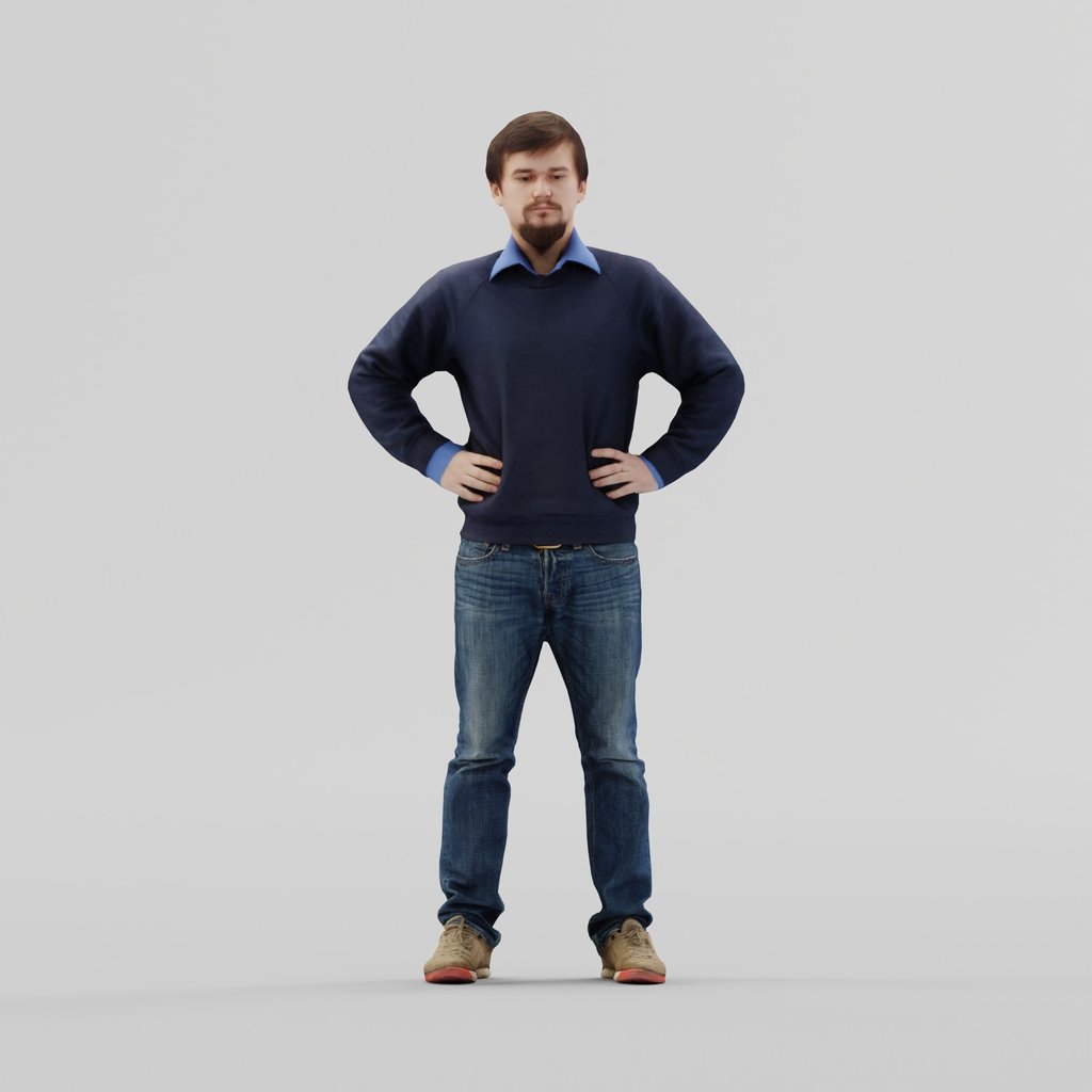 Casual Man Standing | Men models | BlenderKit