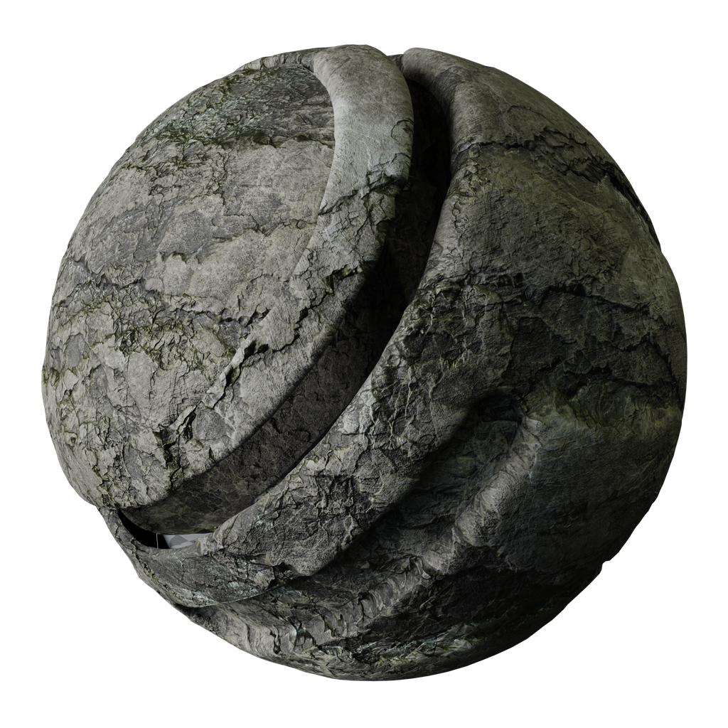 Cracked Granite Rock | FREE rock materials | BlenderKit