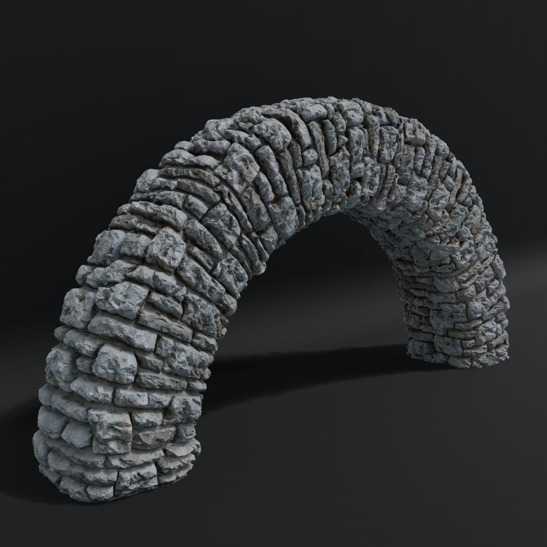Stone Arch Castle | Buildings models | BlenderKit