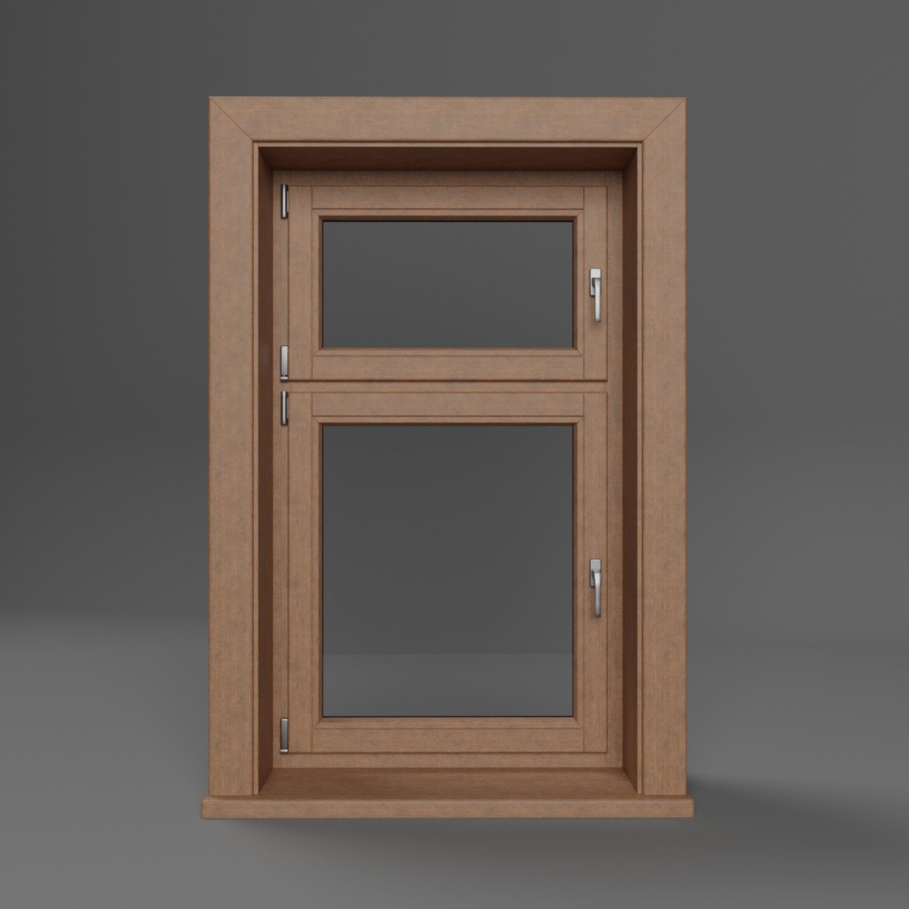 Wood Windows 01 | FREE Windows models | BlenderKit