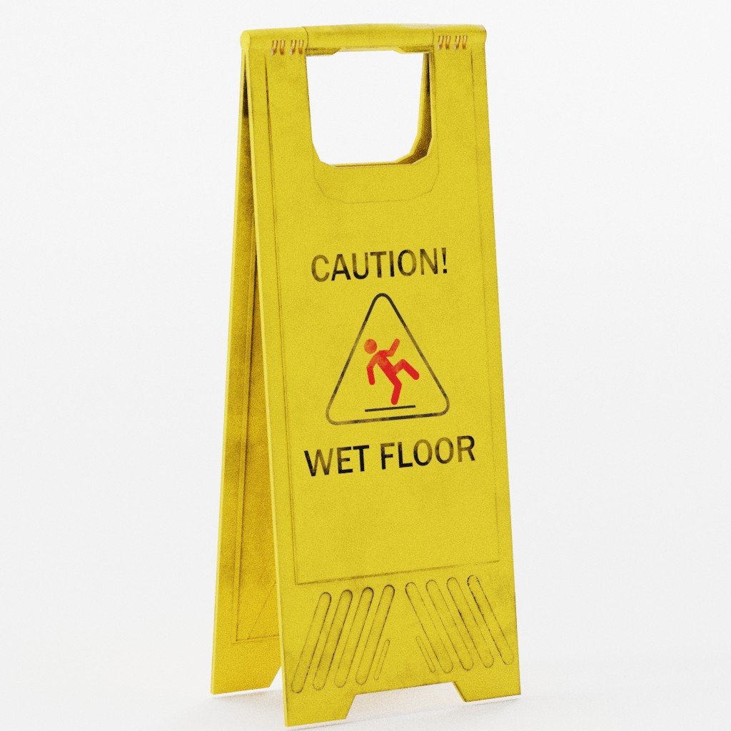 Exit Sign (Cycles) | FREE Signs models | BlenderKit