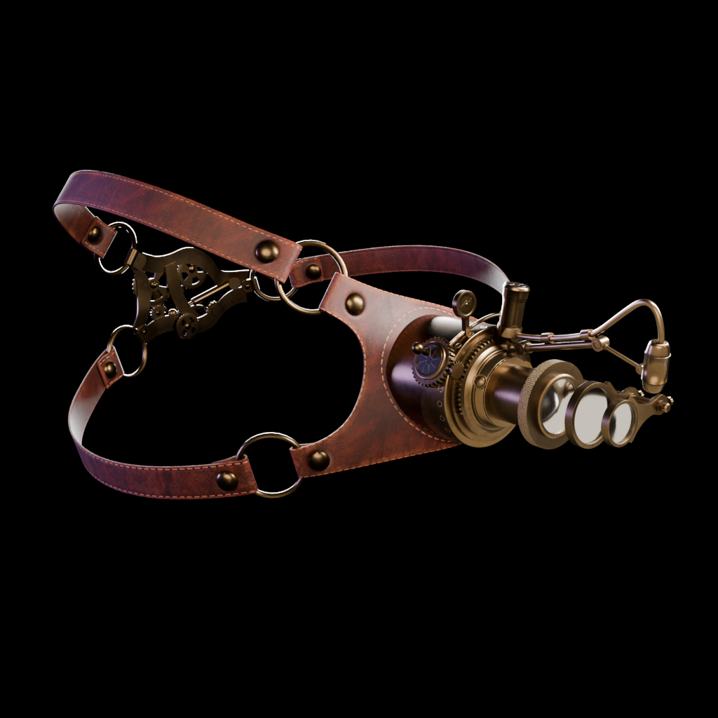 Steampunk monogoggle | Interior Decorations models | BlenderKit