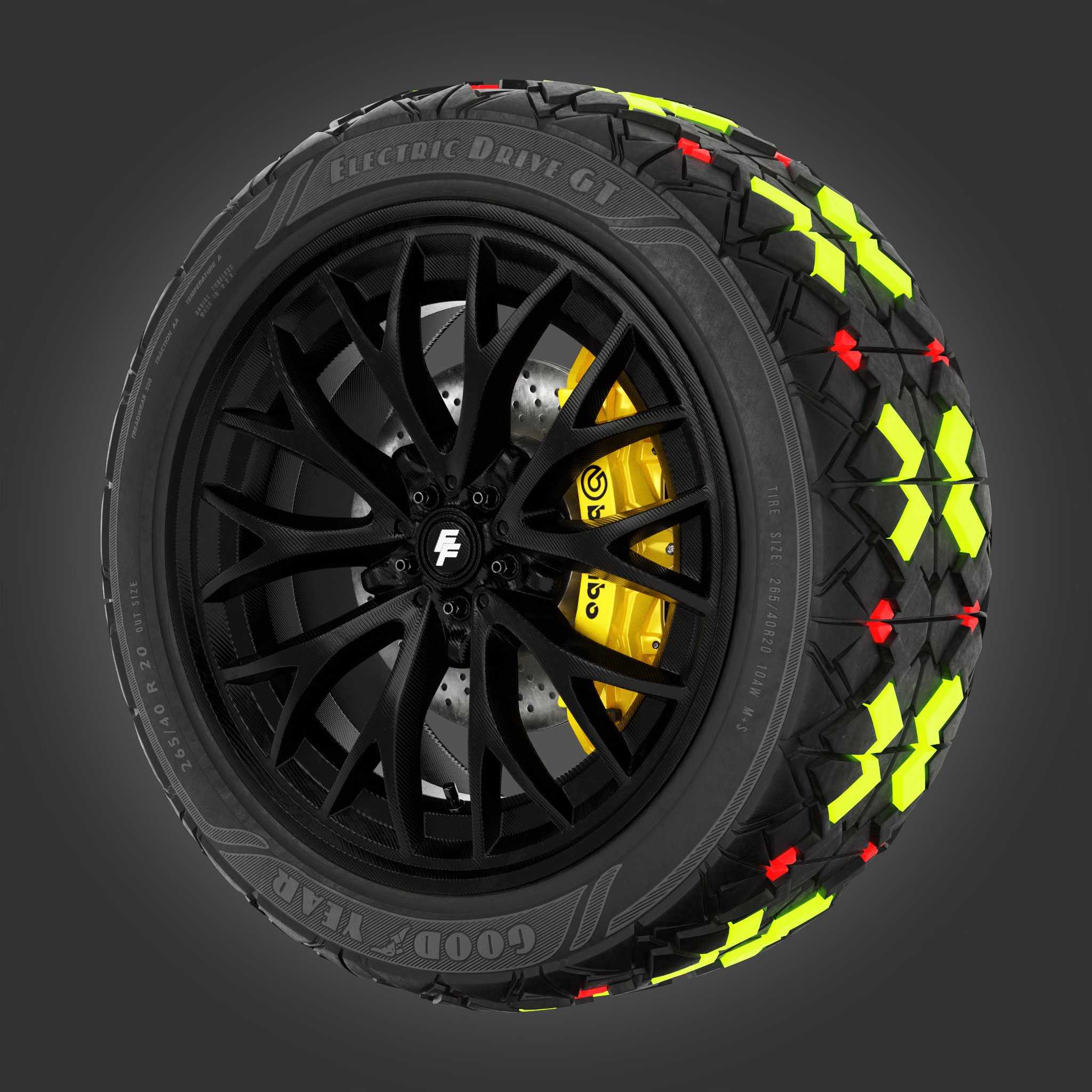 Cyberpunk Wheel | Vehicle Parts models | BlenderKit