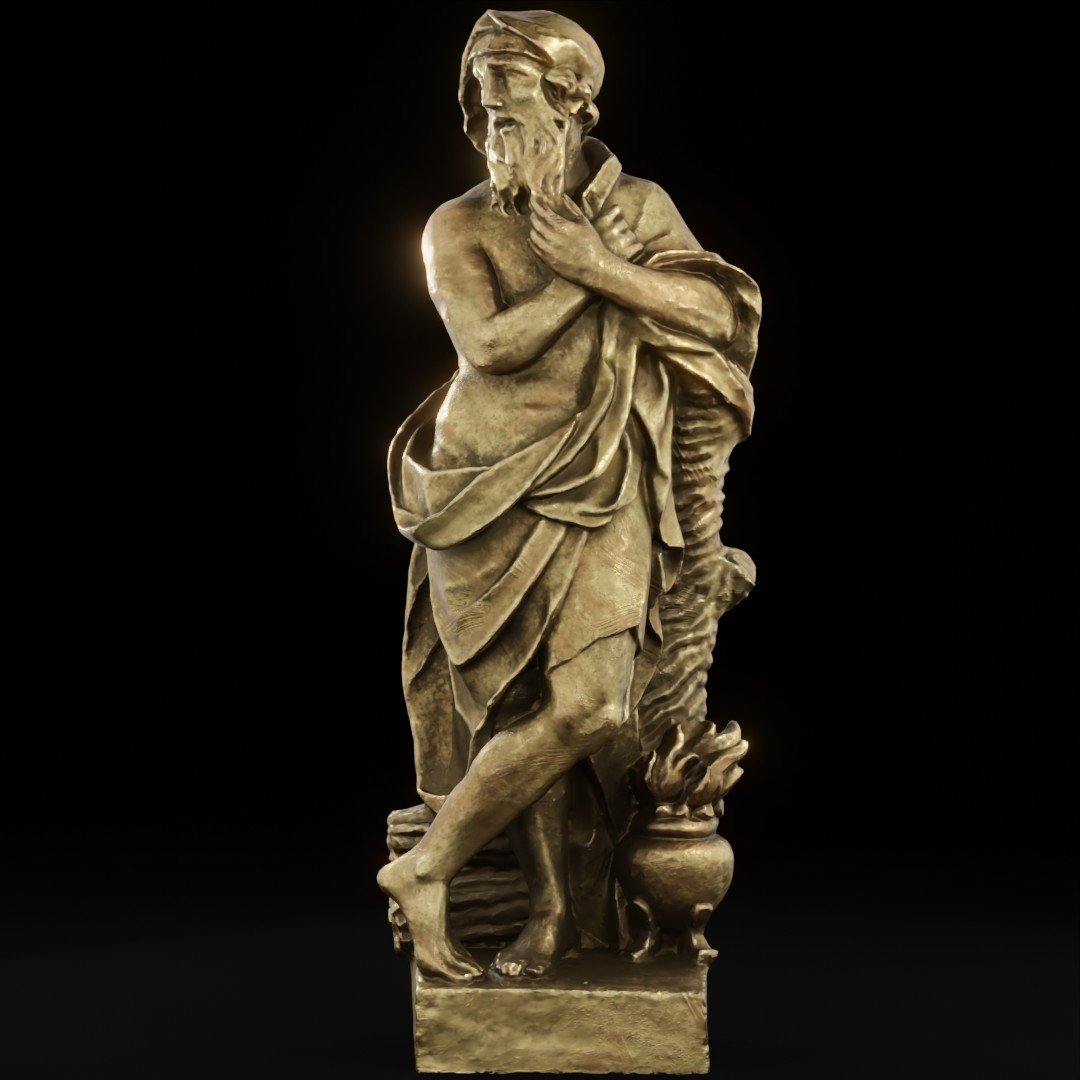 Brass Baroque-statue | Characters models | BlenderKit