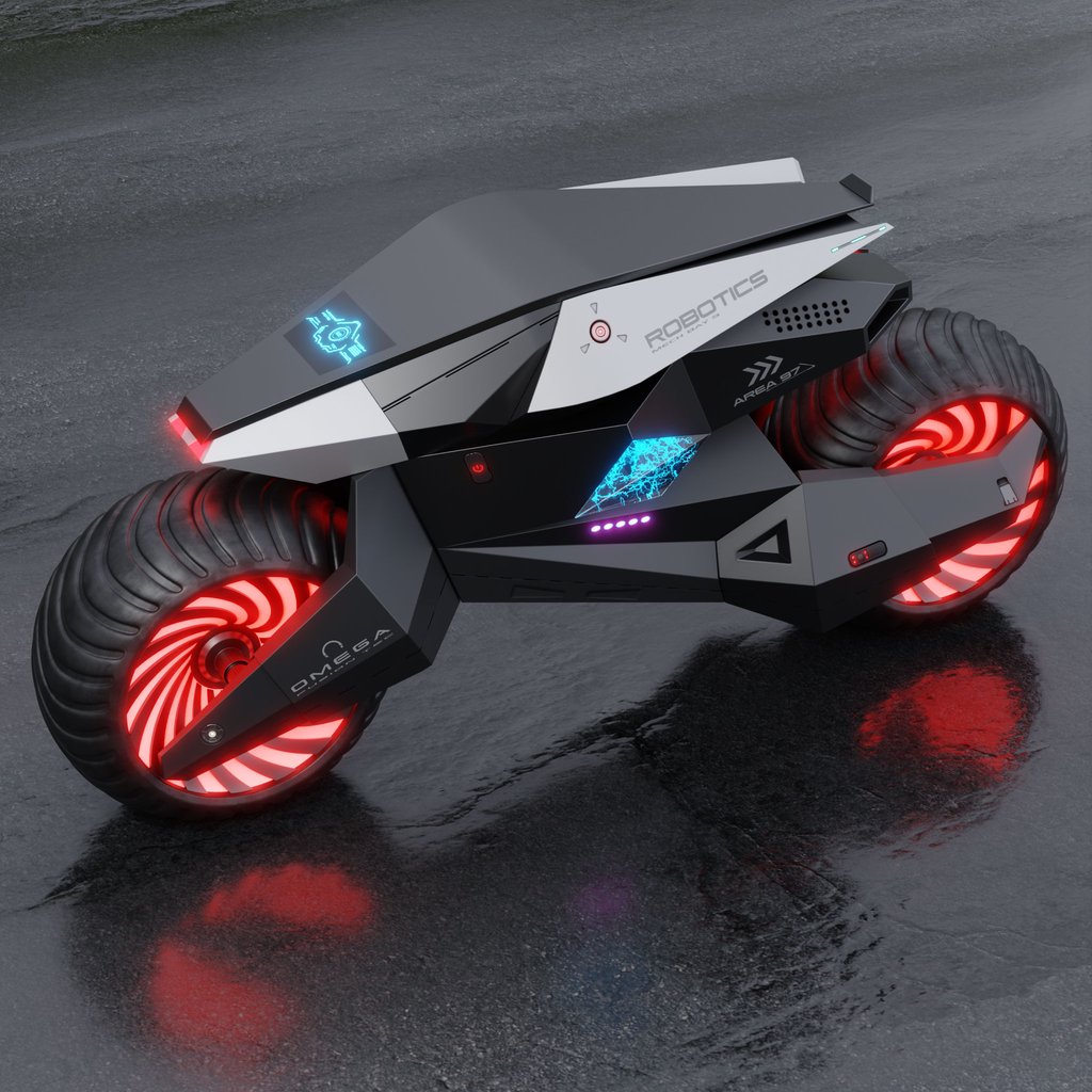 Motorcycle Robot | Race Motocycles 3D Models models | BlenderKit