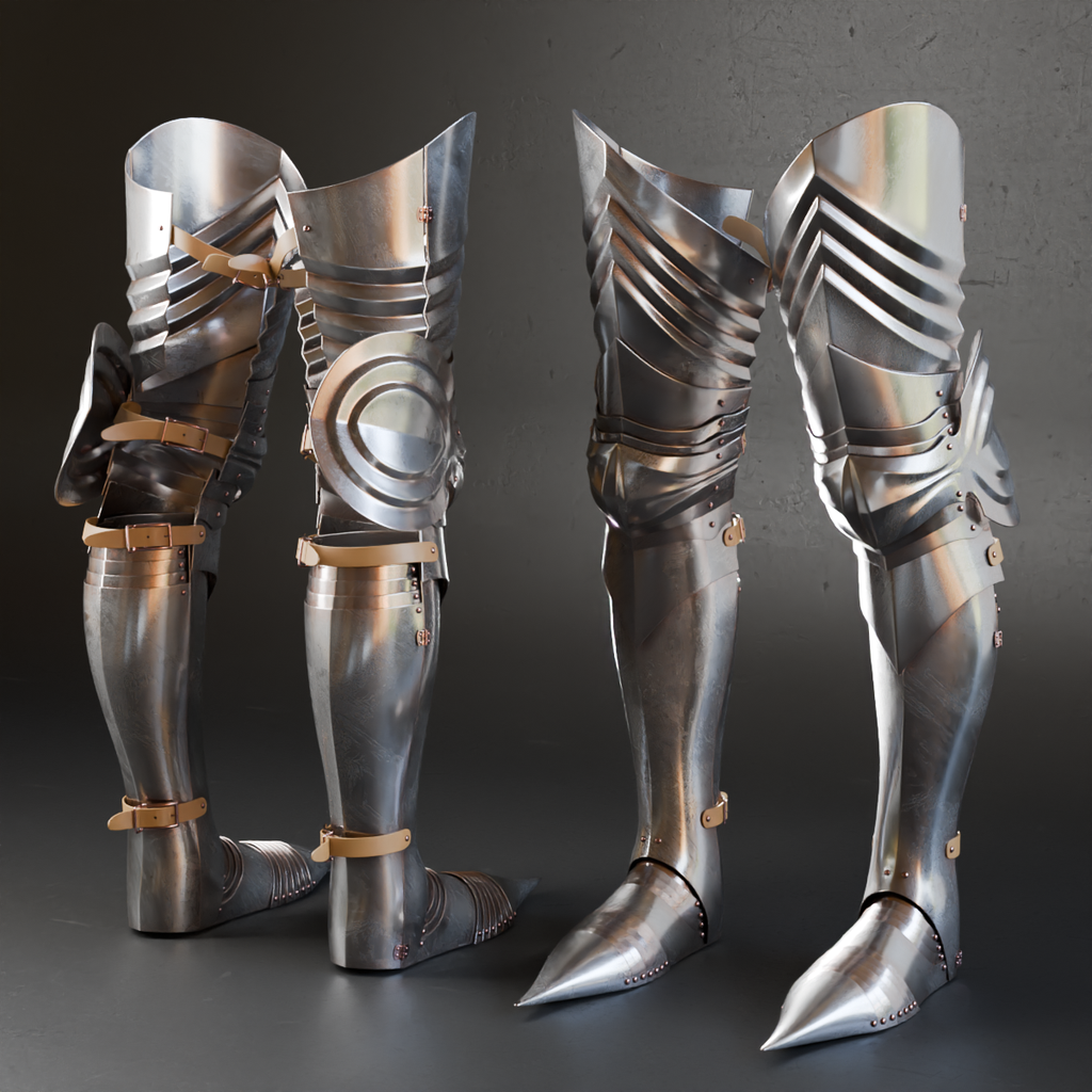 MK FootArmor 019 | Historical Weapons models | BlenderKit