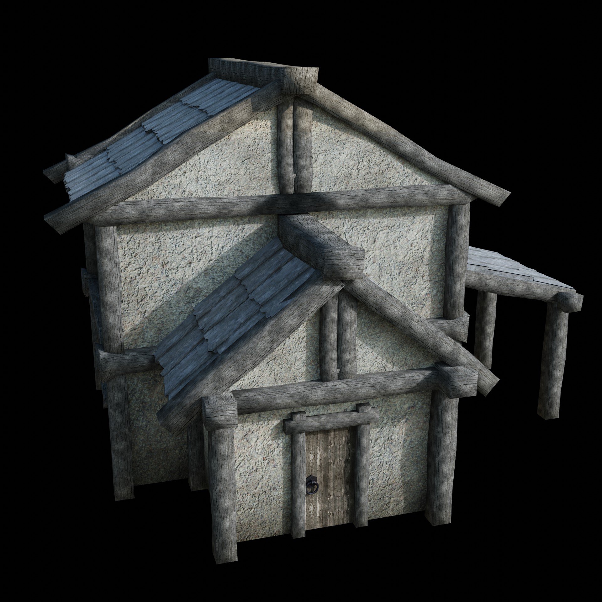 Old Medieval House 02 | Historic Buildings models | BlenderKit