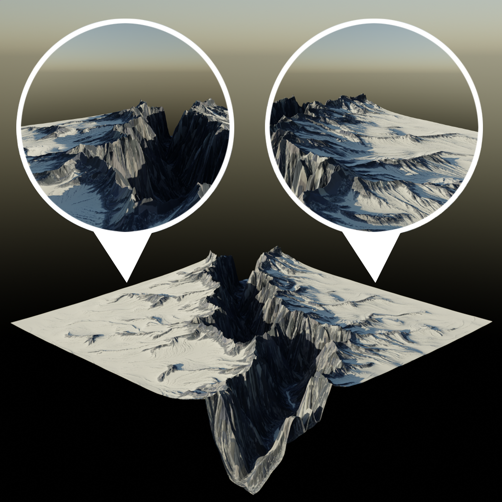 Rock crevasse | Terrains models | BlenderKit
