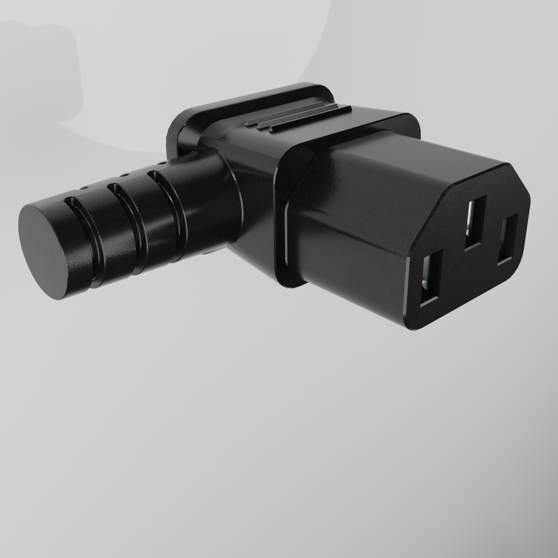IEC connector type C14 - left strain relief | FREE Miscellaneous models ...