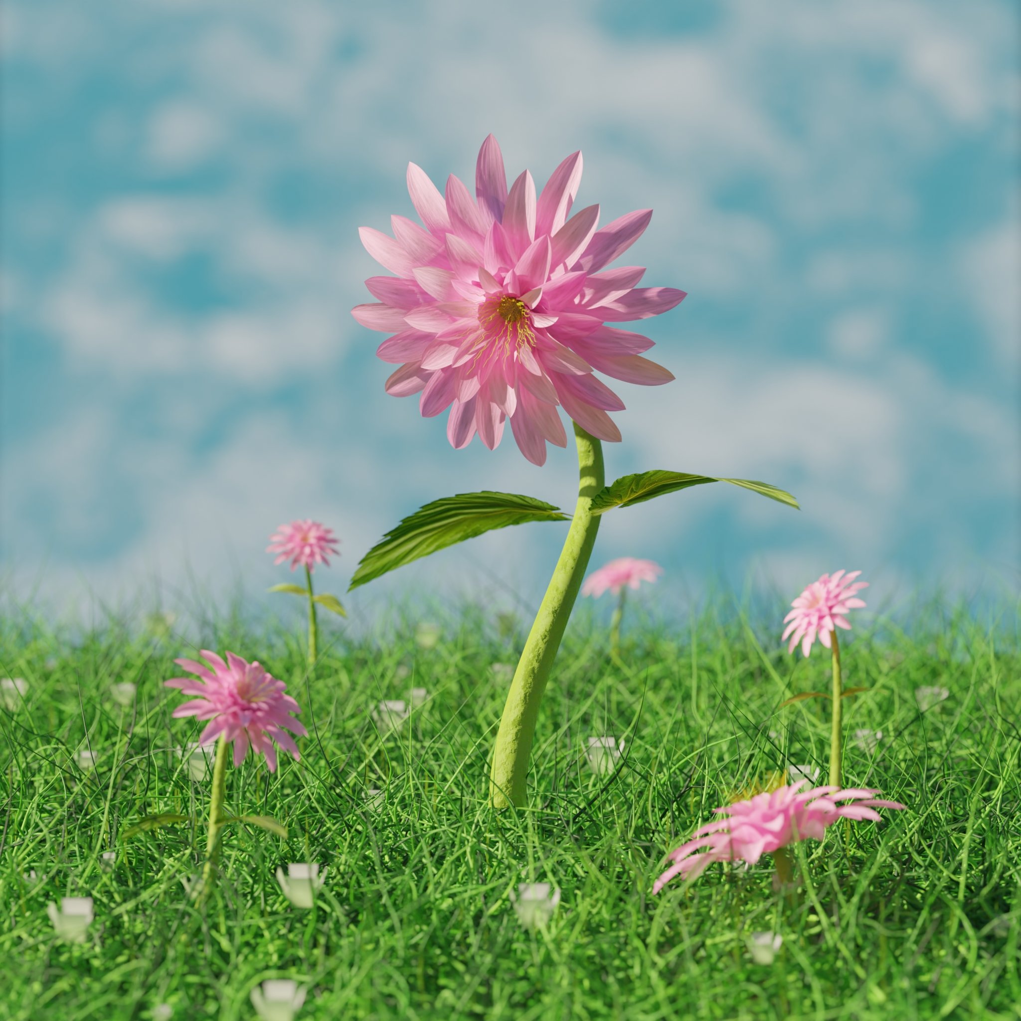 Geometry node flower | Outdoor Plants models | BlenderKit