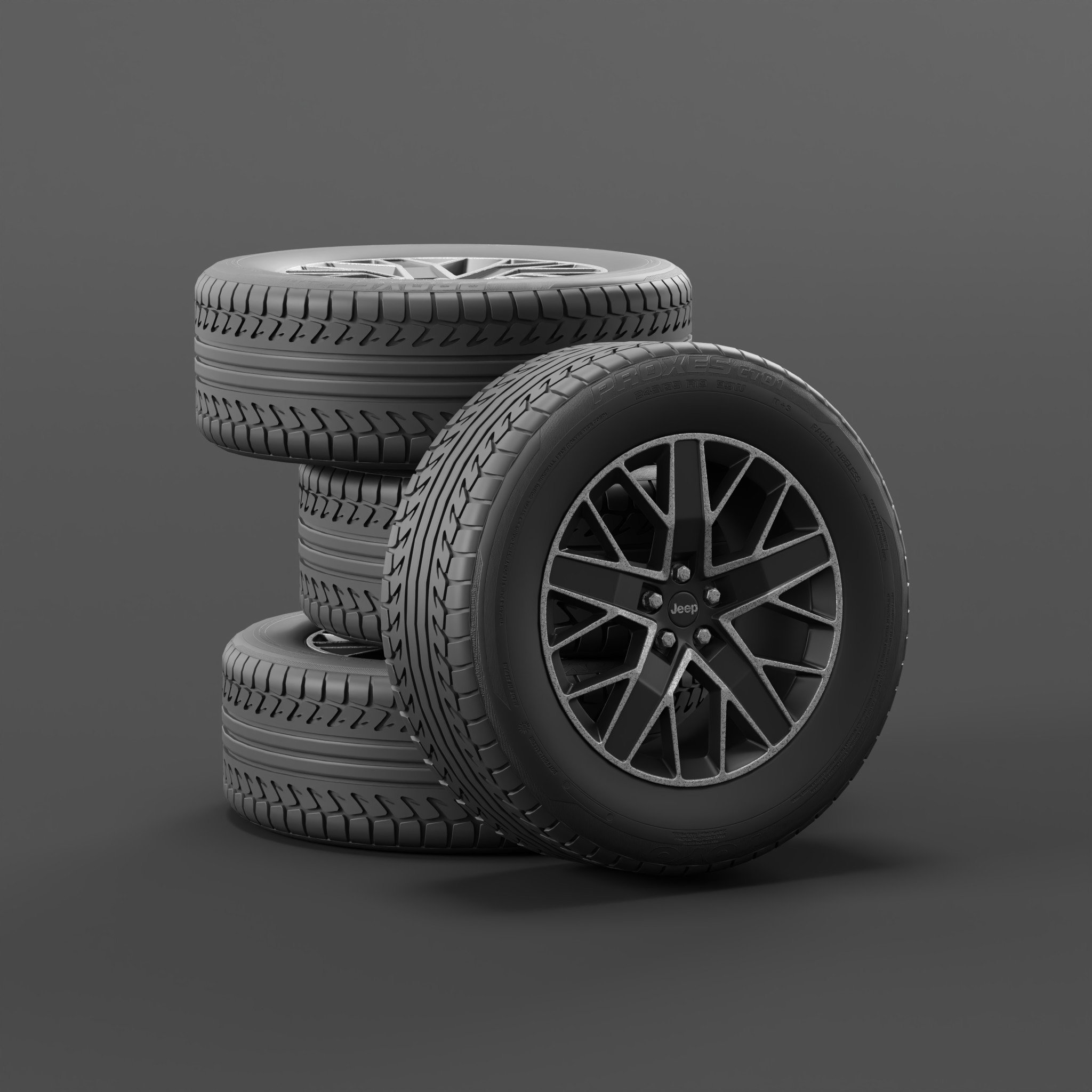 Jeep tires | Vehicle Parts models | BlenderKit