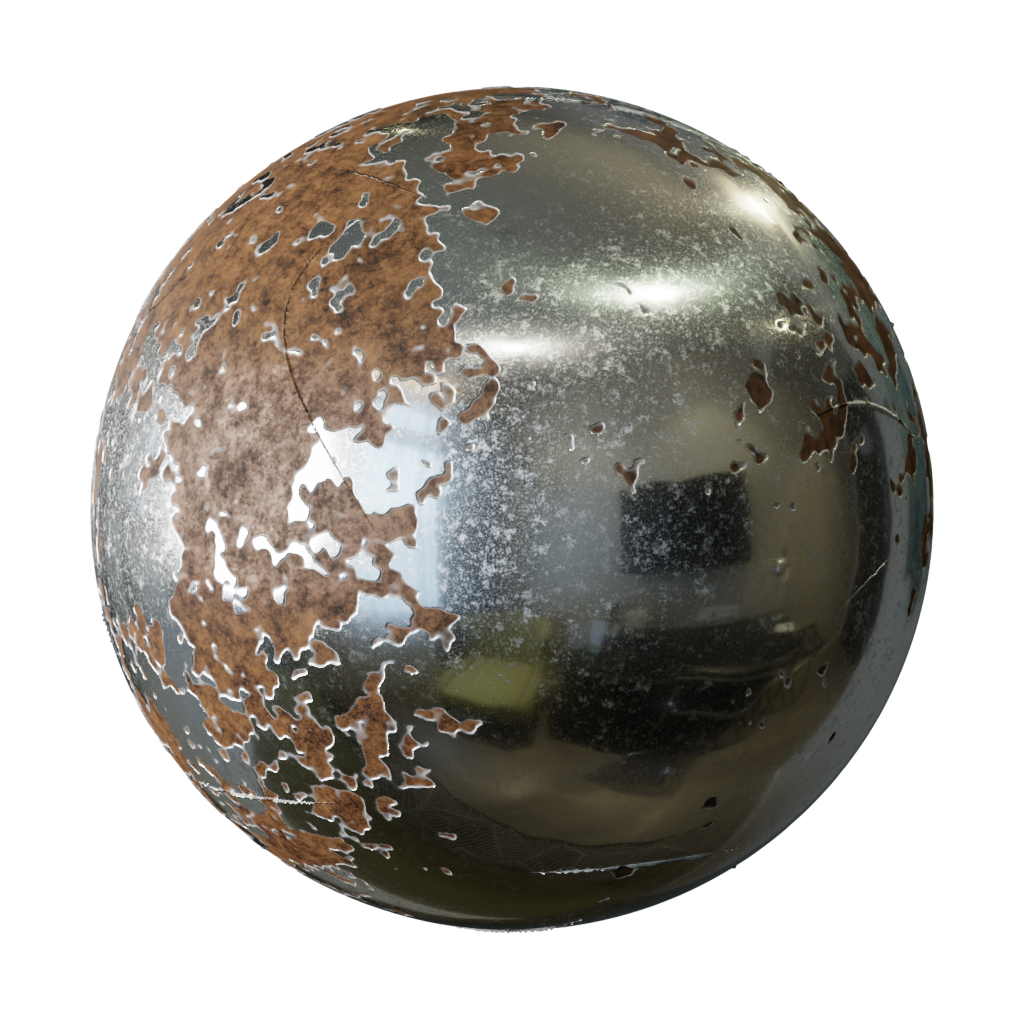 Procedural Metal w Rust and scratches | FREE metal materials | BlenderKit