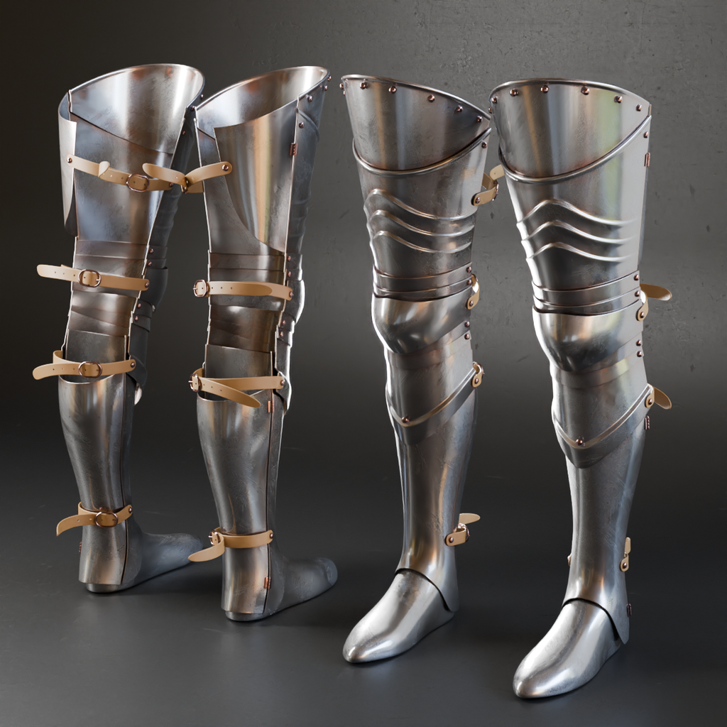 MK FootArmor 012 | Historical Weapons models | BlenderKit