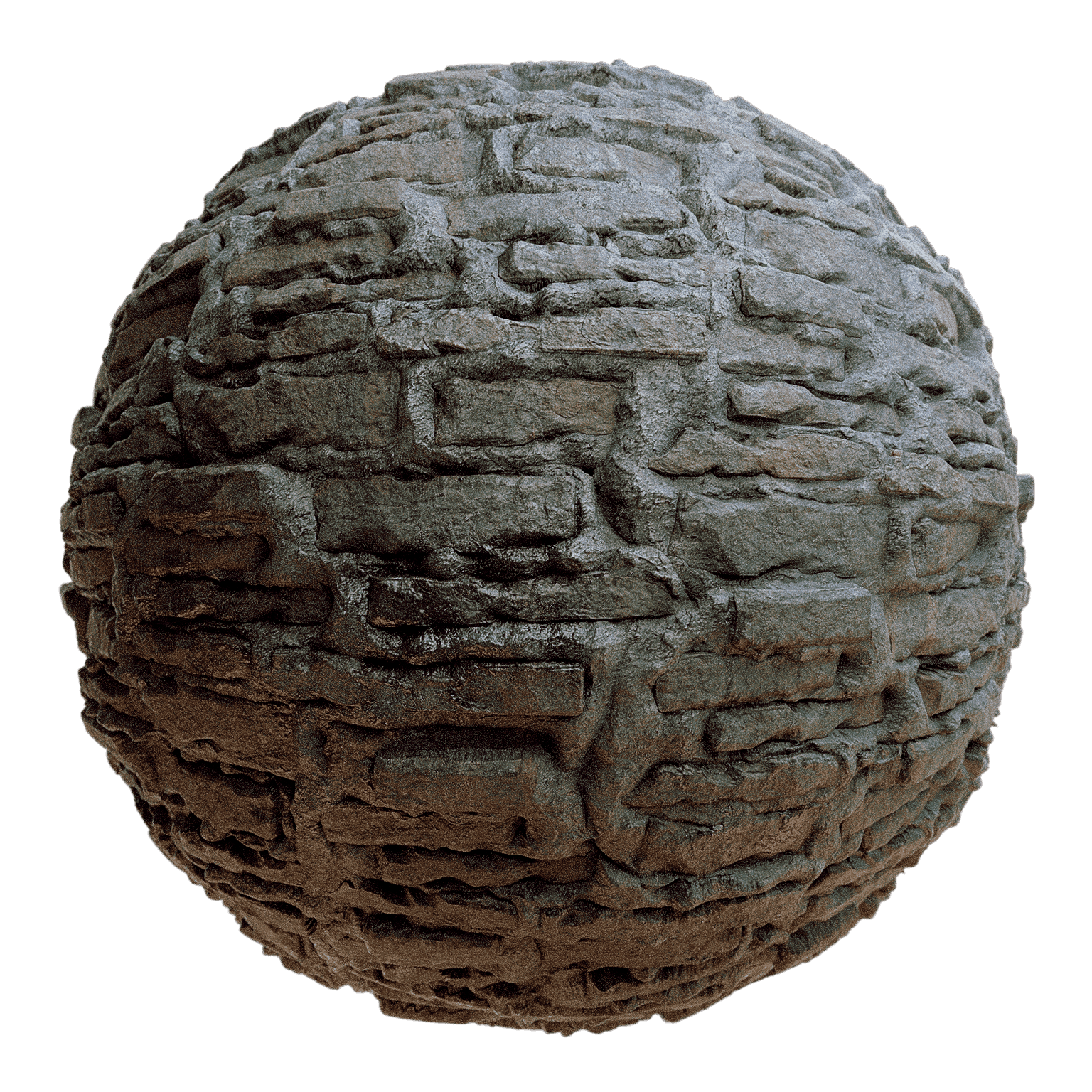 Brick wall in Gothic style | FREE bricks materials | BlenderKit