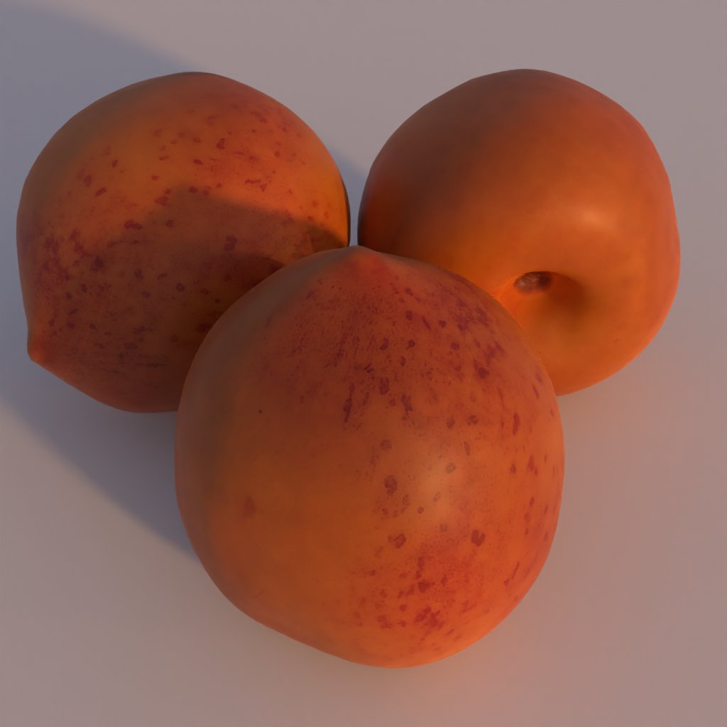 Apricot | FREE Fruit & Vegetables models | BlenderKit