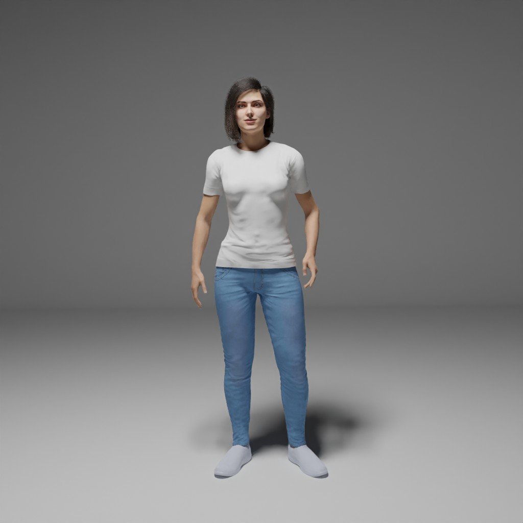 Woman 01 | FREE Women models | BlenderKit