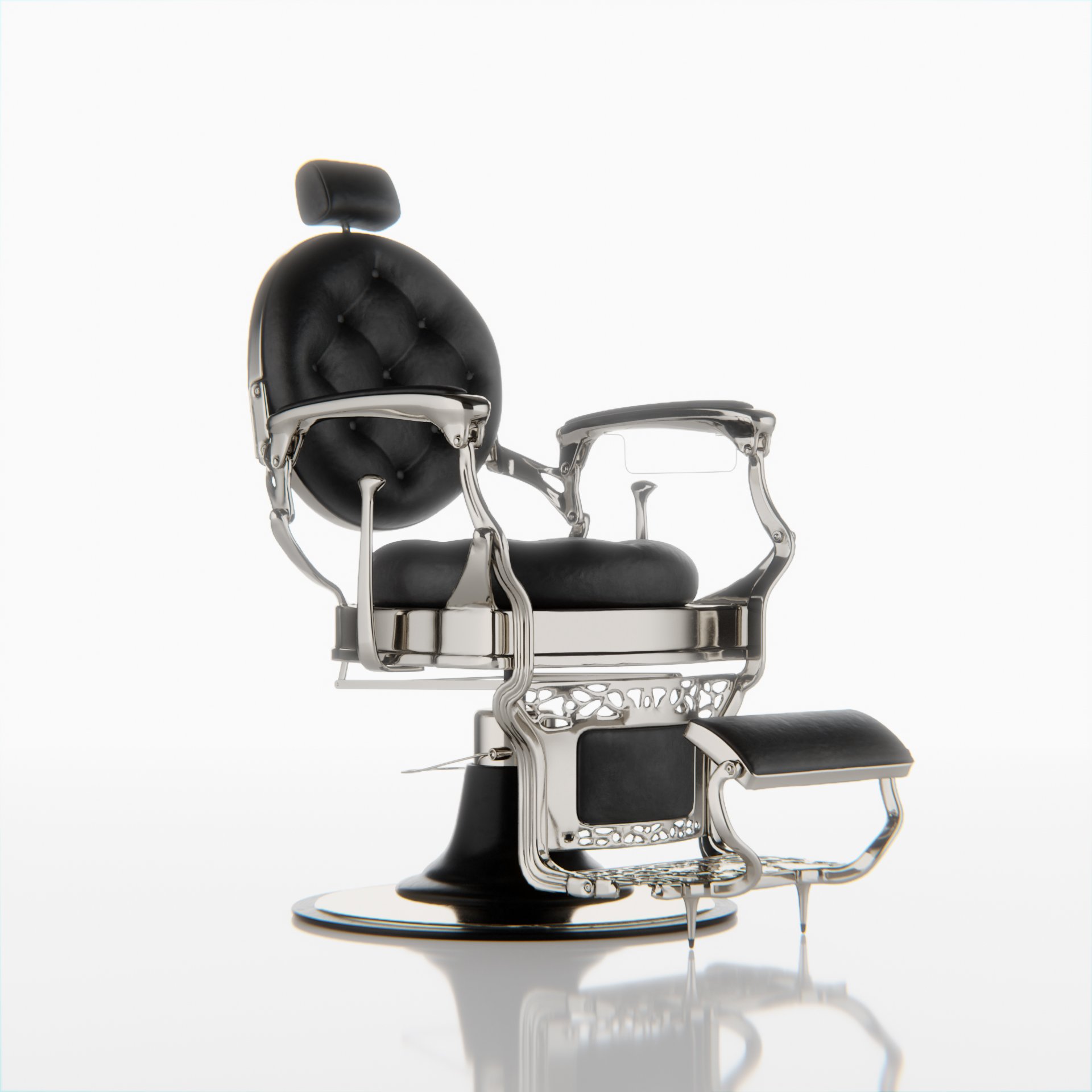 Barber Chair | Armchairs models | BlenderKit