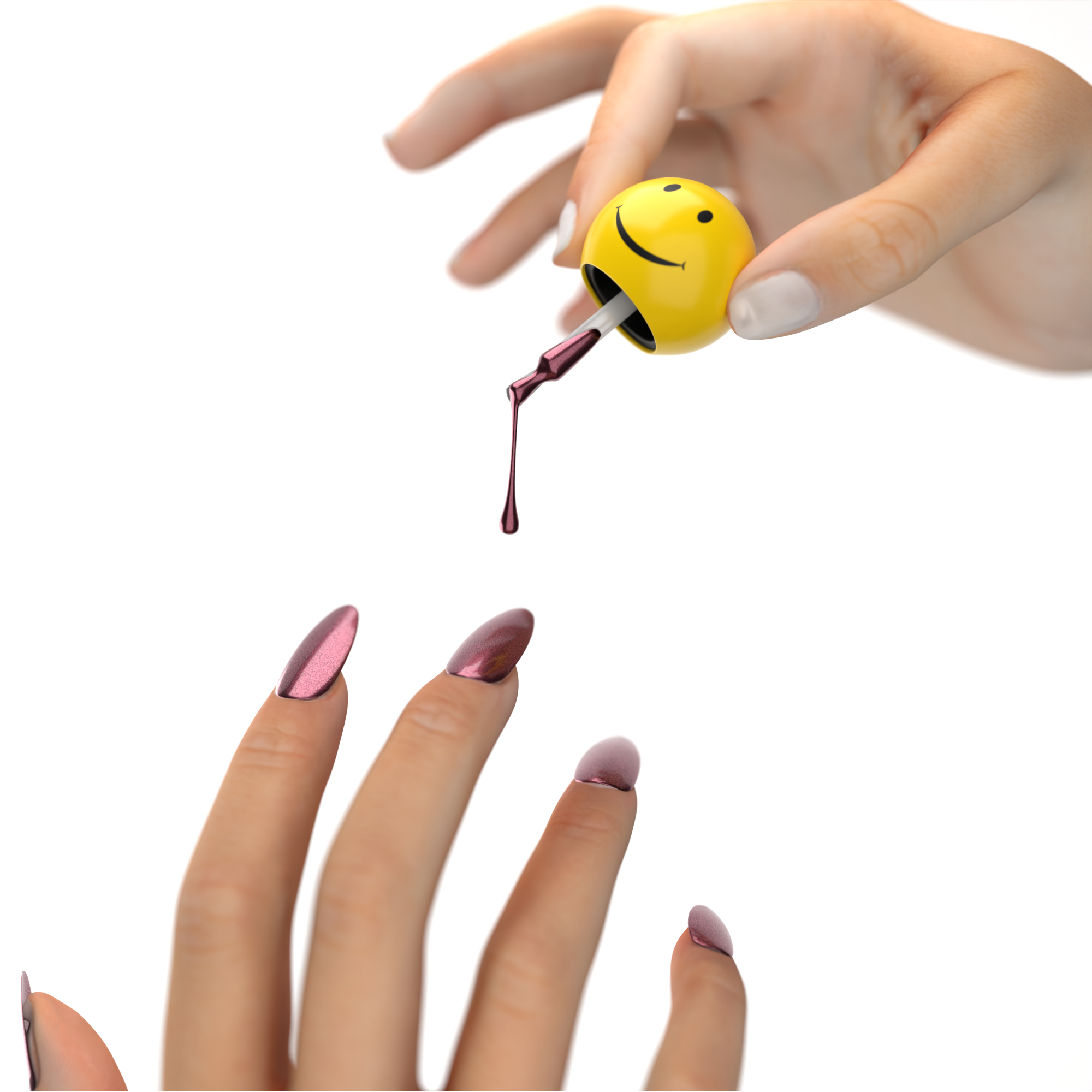 Nail paint drop animation | Mockup scenes | BlenderKit