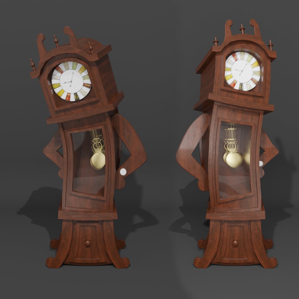 Little Shmoo Clock | FREE Clocks models | BlenderKit