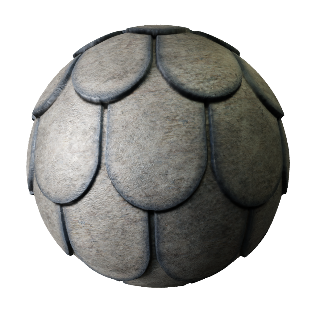 Slate Roof Light Grey Edgewear | FREE roofing materials | BlenderKit