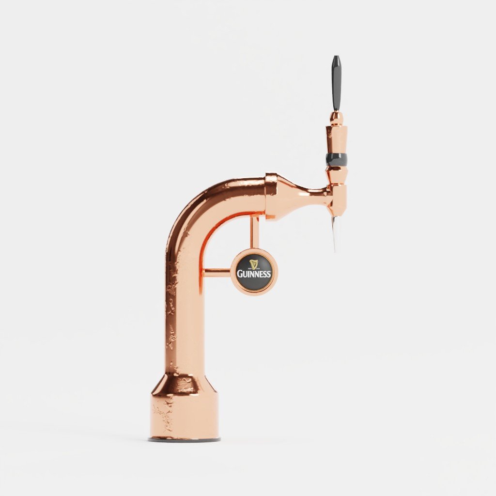 Beer tap Guinnes | FREE Restaurant / Bar models | BlenderKit