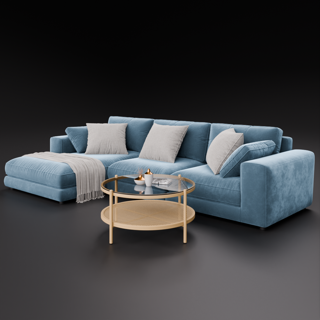 Sofa Dante Sectional | Sofas models | BlenderKit