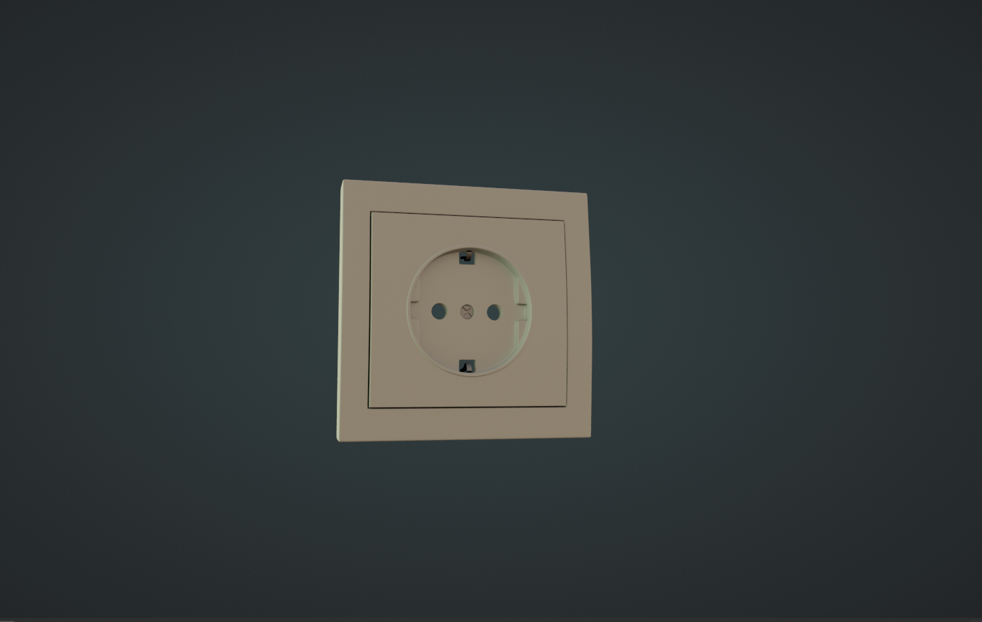 EU Plug Socket | Interior Design models | BlenderKit