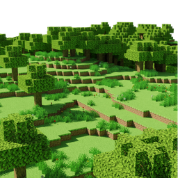 Minecraft terain generator | FREE Terrains models | BlenderKit