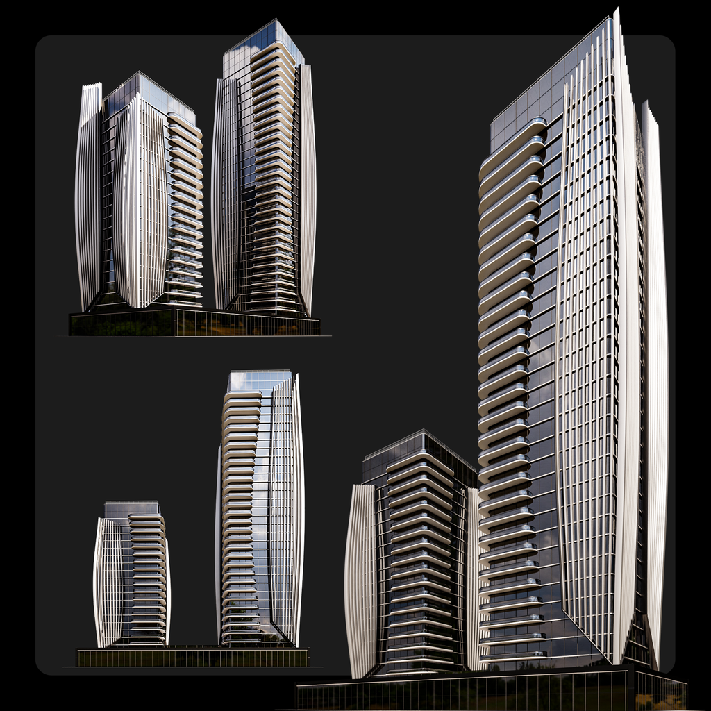 High-Rise Building | Commercial Buildings models | BlenderKit