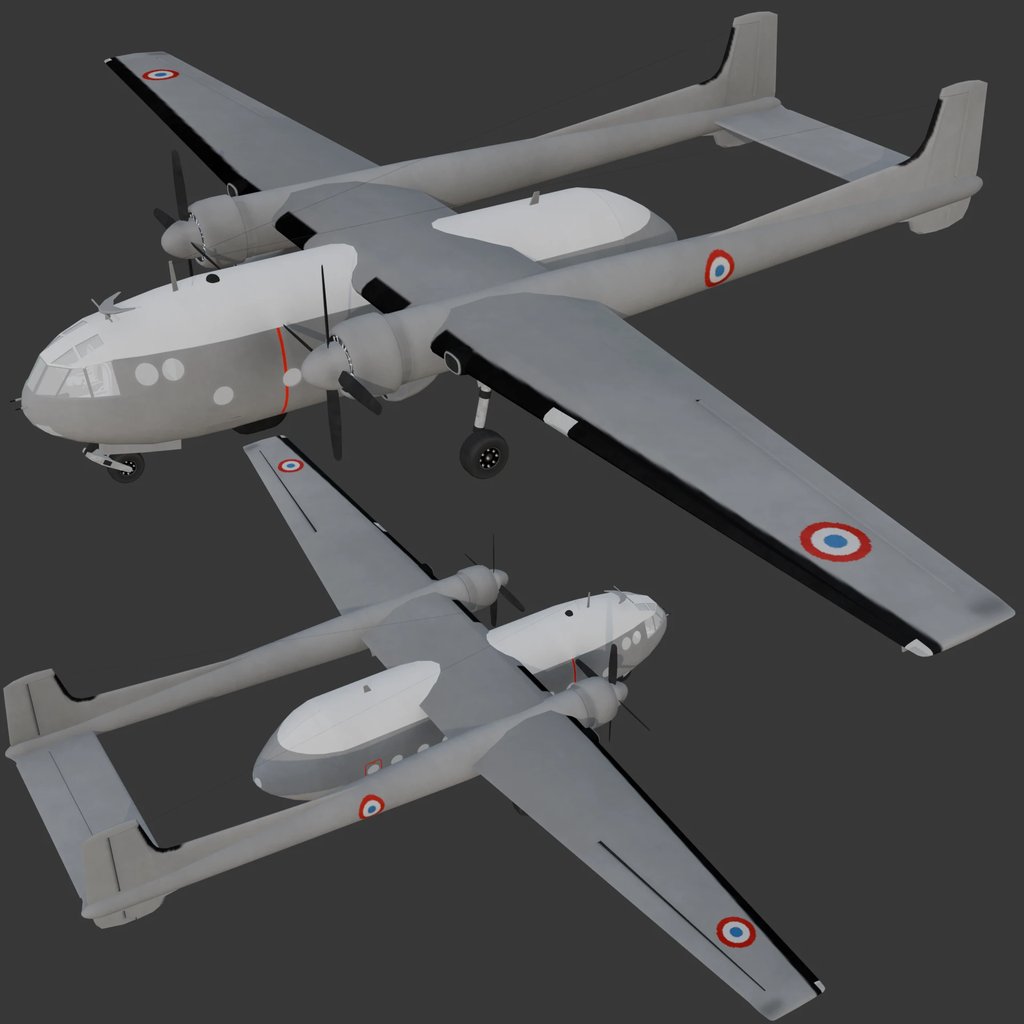 Nord N-2501 Gabriel | Airplane models | BlenderKit