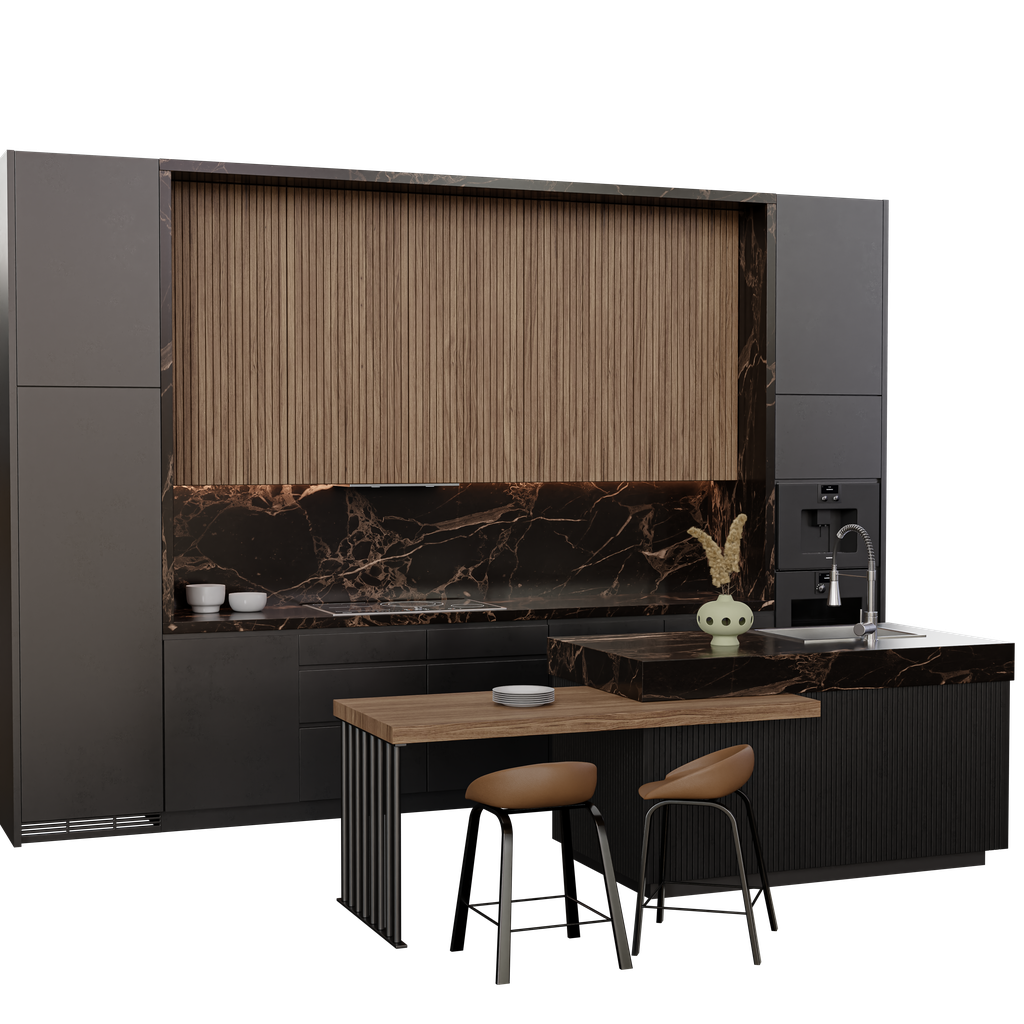 Kitchen modern65 | Kitchen Sets models | BlenderKit