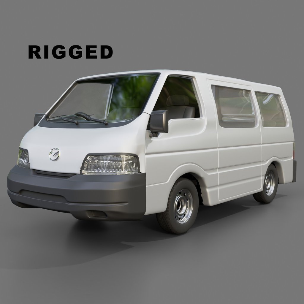 Mazda Bongo Cargo Van | Vans models | BlenderKit