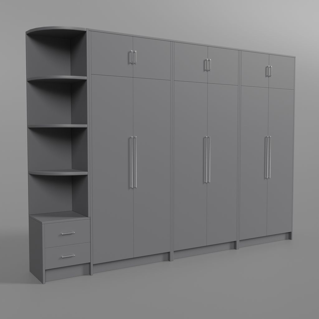 Large wardrobe | 3D Wardrobe models | BlenderKit