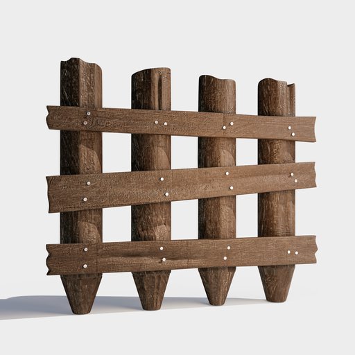 Wood Fence 2 | Fences models | BlenderKit