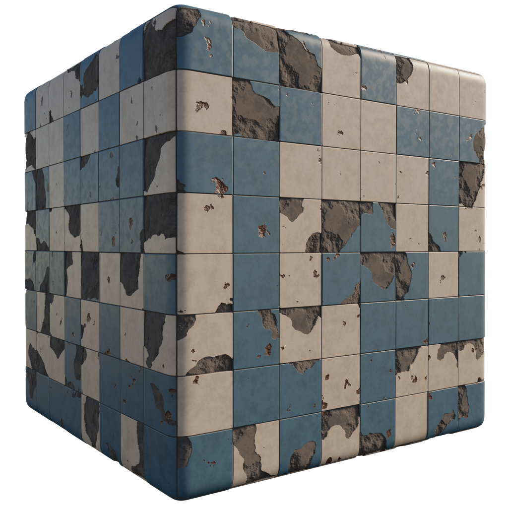 Broken Tiles | FREE tiles materials | BlenderKit