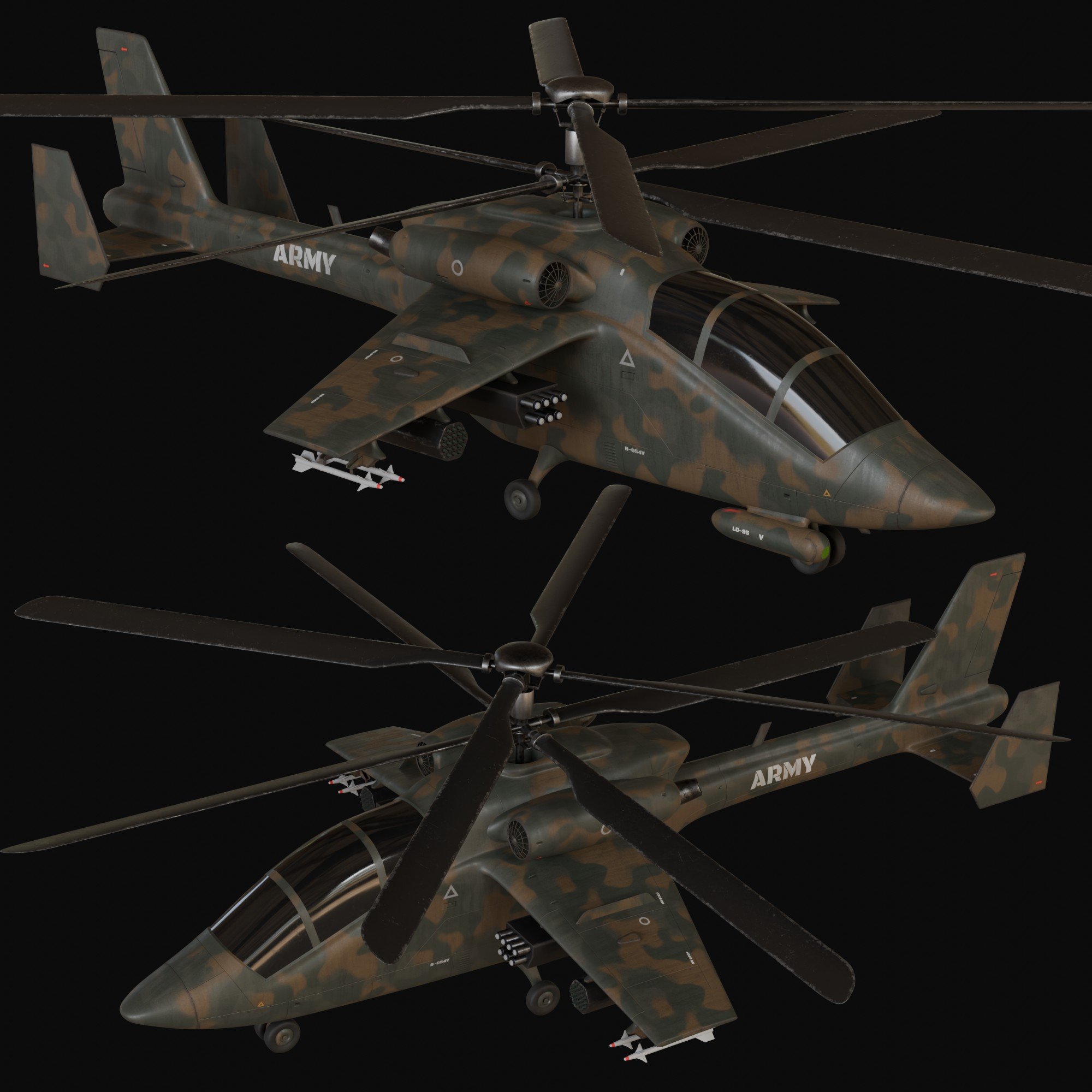 Attack helicopter green camo concept | Military Aircraft models ...