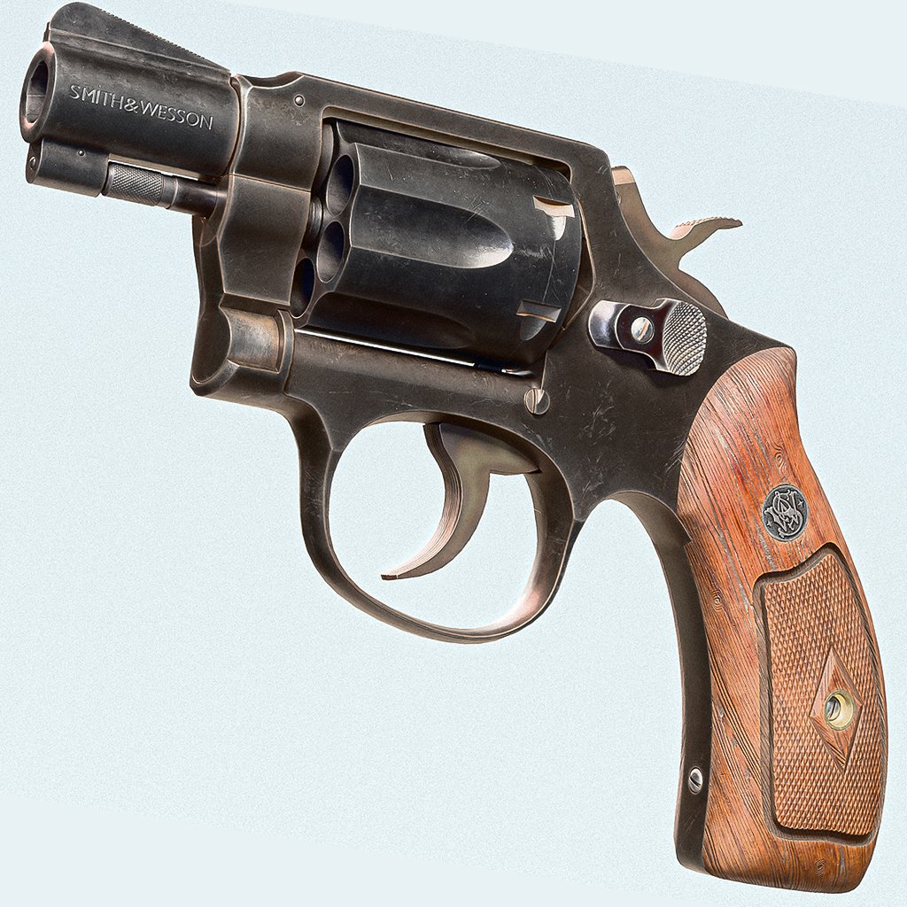 Smith Wesson Model 10 Snub Nose | Modern Weapons models | BlenderKit