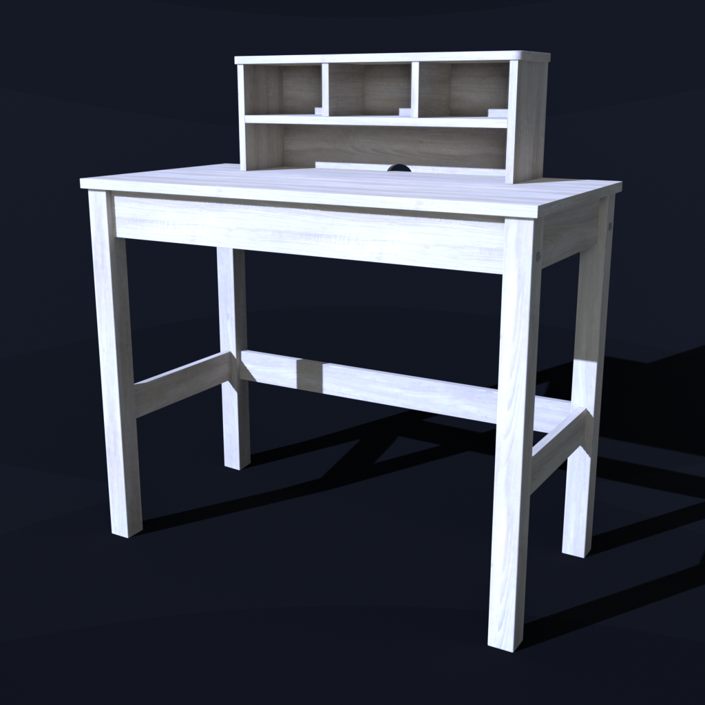 Wooden Table Shelfs | Tables models | BlenderKit