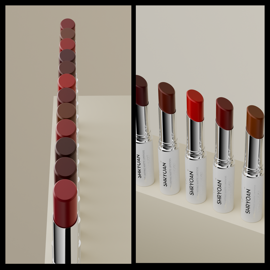 Lipstick all shades creative shot | Mockup scenes | BlenderKit