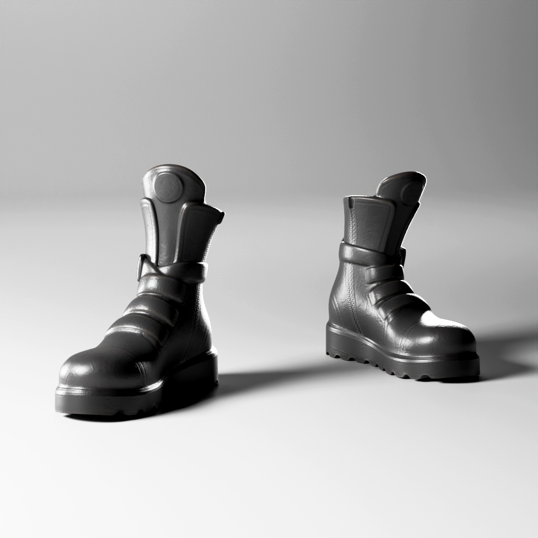 Classic Men's Leather Shoe | FREE Footwear models | BlenderKit